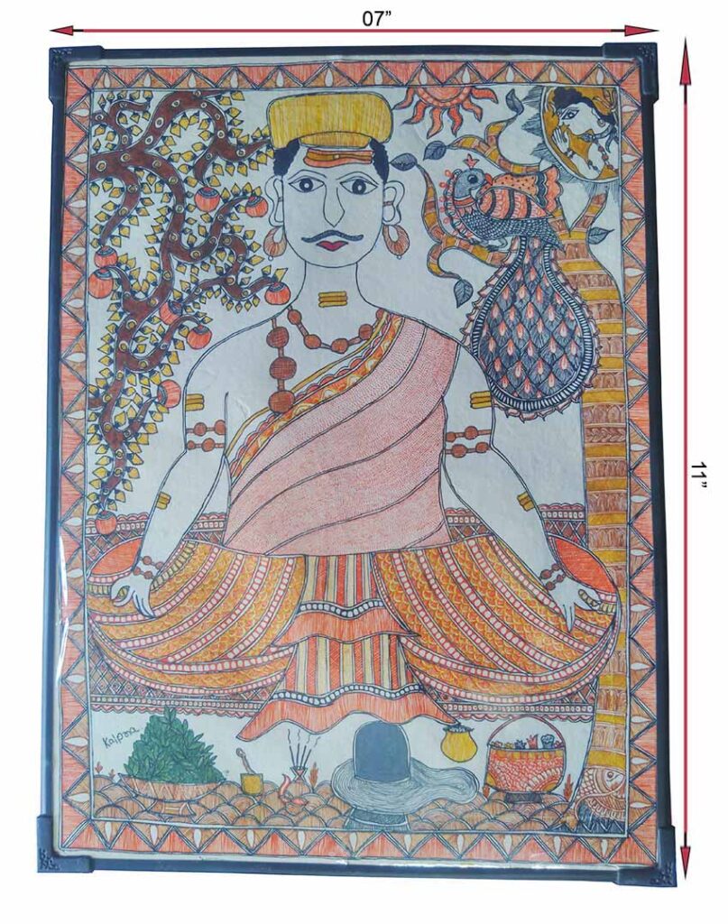 Wall Painting I Kalpna Kumari Mithila Painting of The Great Poet ...